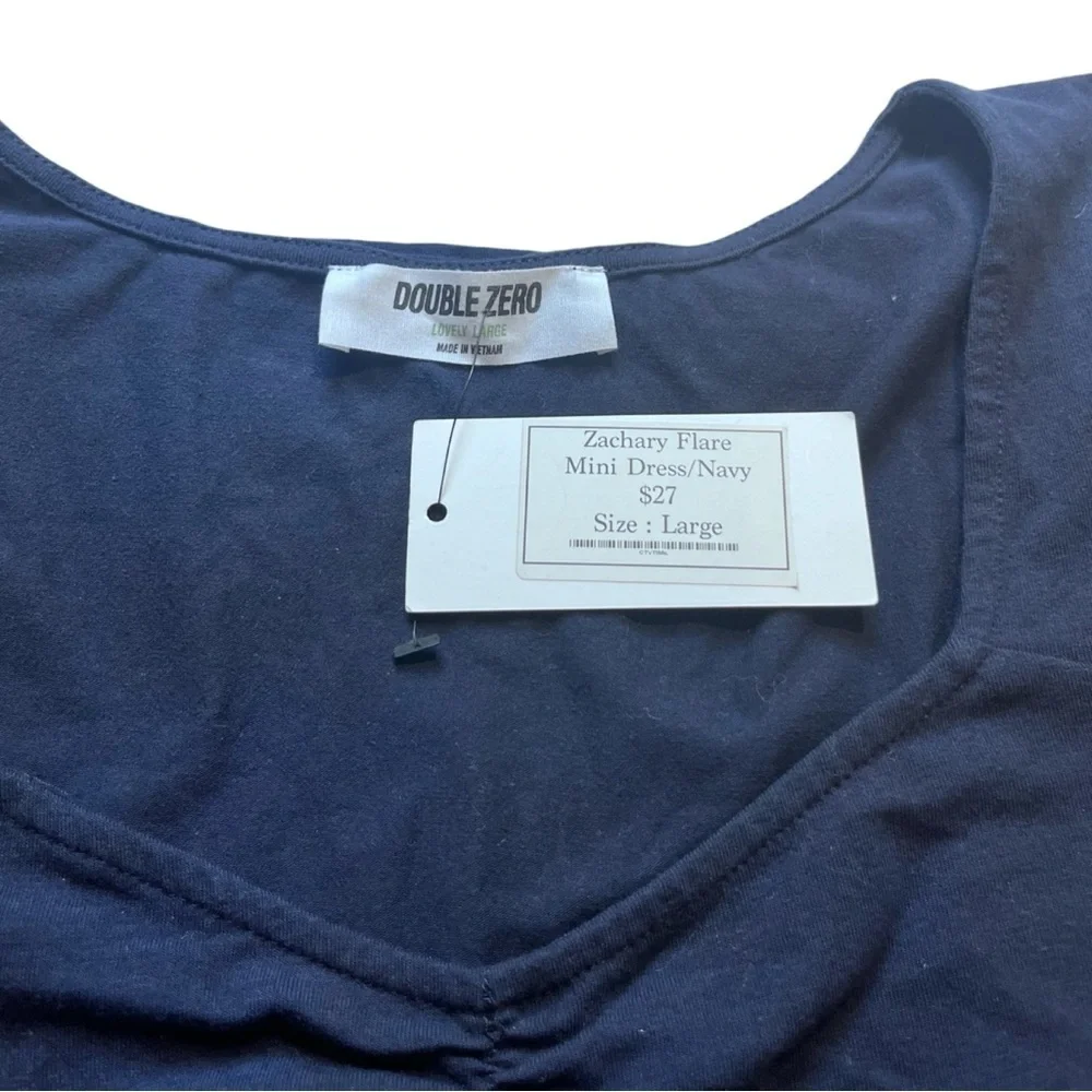 Double Zero | Dresses | Zachary Flare Mini Dress In Navy | Poshmark